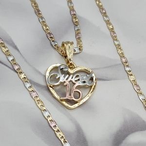 Gold-plated | Jewelry | Sweet 6th Birthday Chain 3colors 18k Goldplated ...